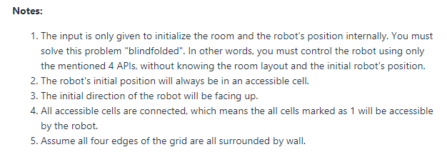 489. Robot Room Cleaner · Issue #90 · spiralgo/algorithms · GitHub