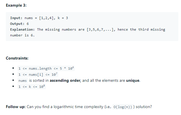 1060. Missing Element in Sorted Array · Issue #38 · spiralgo/algorithms · GitHub