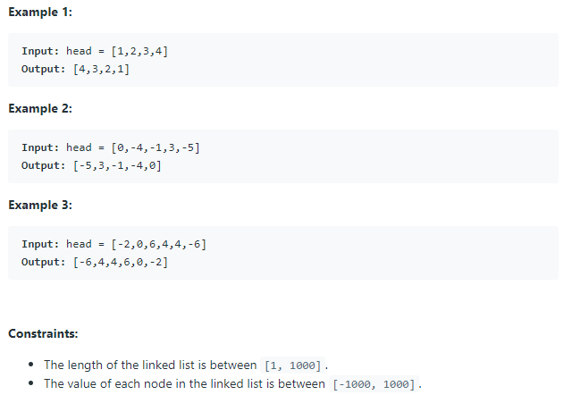 1265. Print Immutable Linked List in Reverse · Issue #255 · spiralgo/algorithms · GitHub