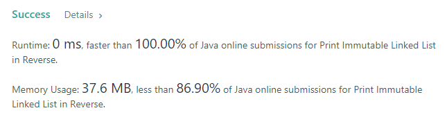 1265. Print Immutable Linked List in Reverse · Issue #255 · spiralgo/algorithms · GitHub