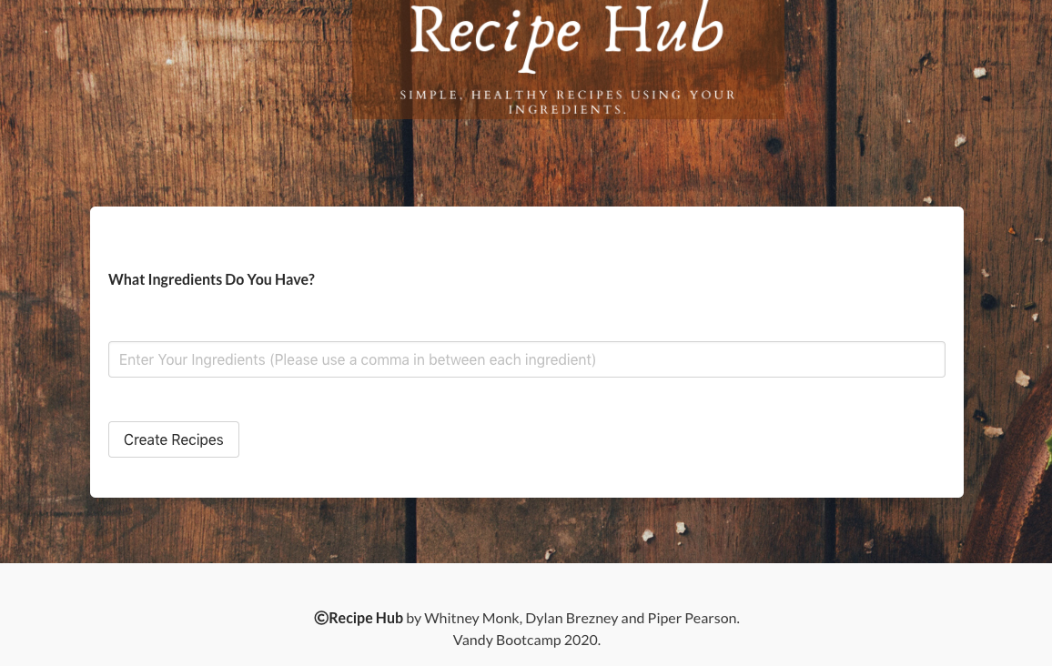 GitHub - dbreznay/Recipe-Hub
