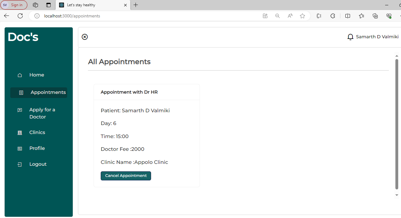 GitHub - samarthd007/Doctor_Clinic_Appointment_System: Complete Doctor Clinic appointment System ...