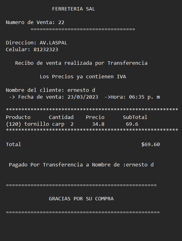 GitHub - DanielRojas2002/PUNTOVENTA