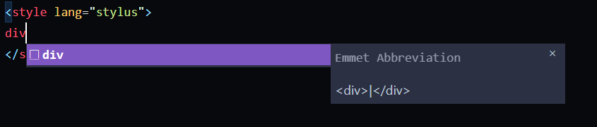 Emmet suggests html tags on Style block and does not have css autocomplete · Issue #1244 · vuejs ...