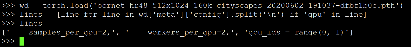 the number of gpu used when training models · Issue #2240 · open-mmlab/mmsegmentation · GitHub
