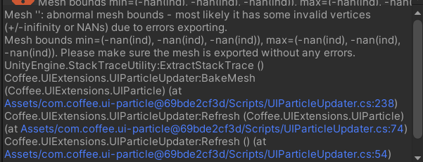 Converting invalid MinMaxAABB · Issue #266 · mob-sakai/ParticleEffectForUGUI · GitHub