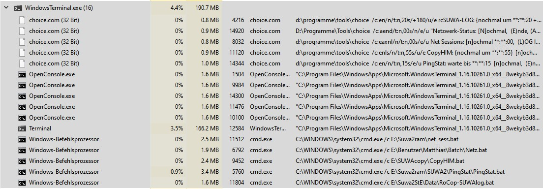running batch files: memory consumption increases steadily · Issue #15136 · microsoft/terminal ...