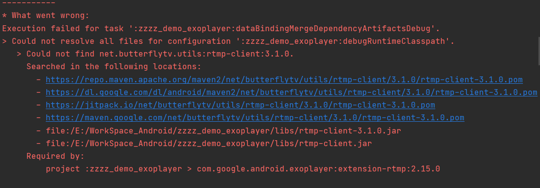 Error While Using RTMP Extension · Issue #9322 · google/ExoPlayer · GitHub