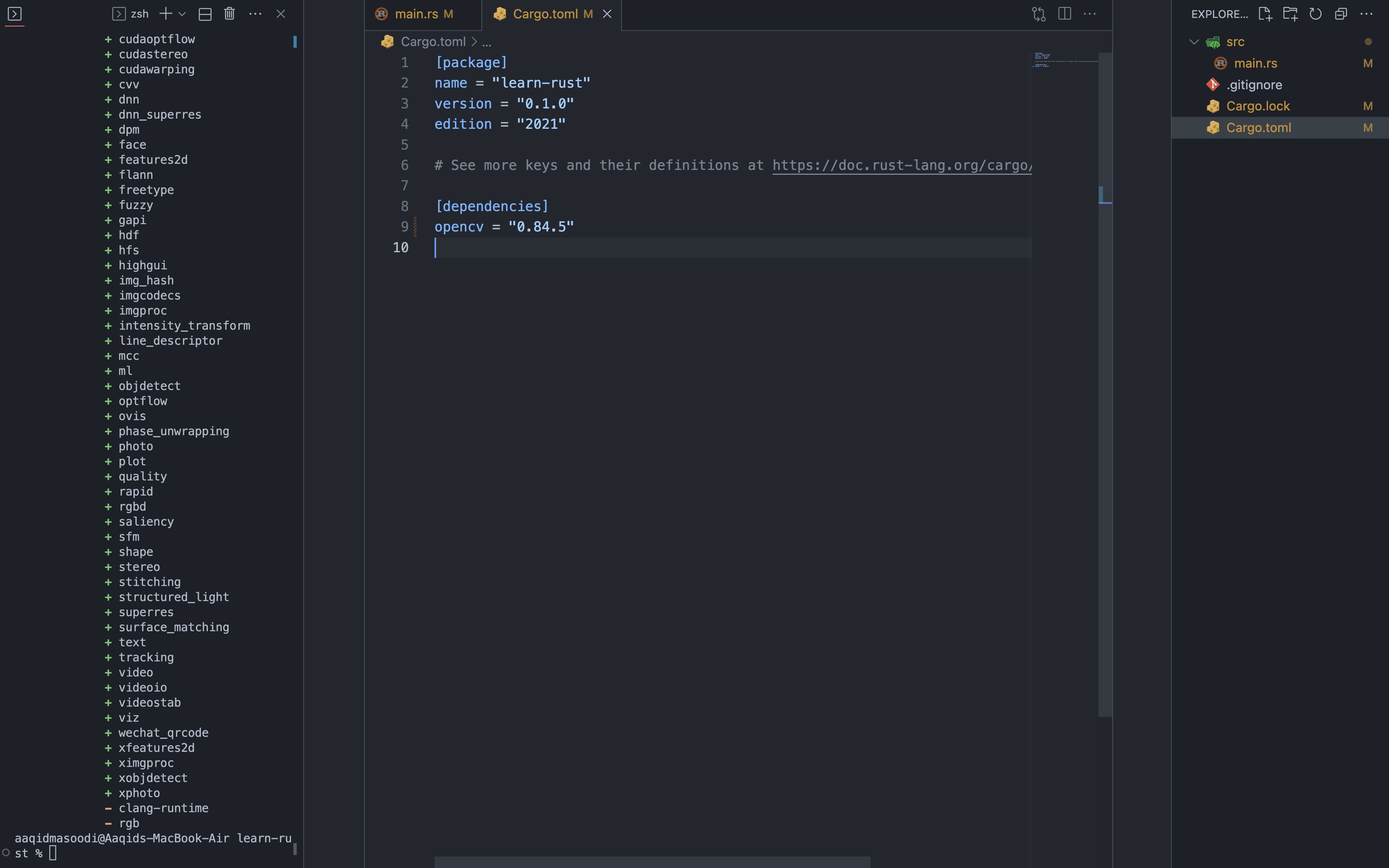 failing to compile opencv even after setting up proper env · Issue #493 · twistedfall/opencv ...