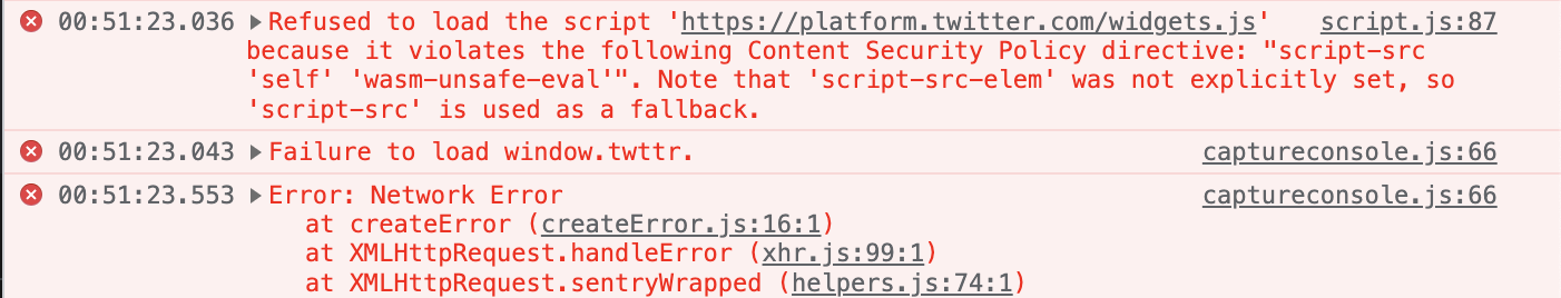 Twitter widgets script check doesn't work when script is available locally · Issue #1833 ...
