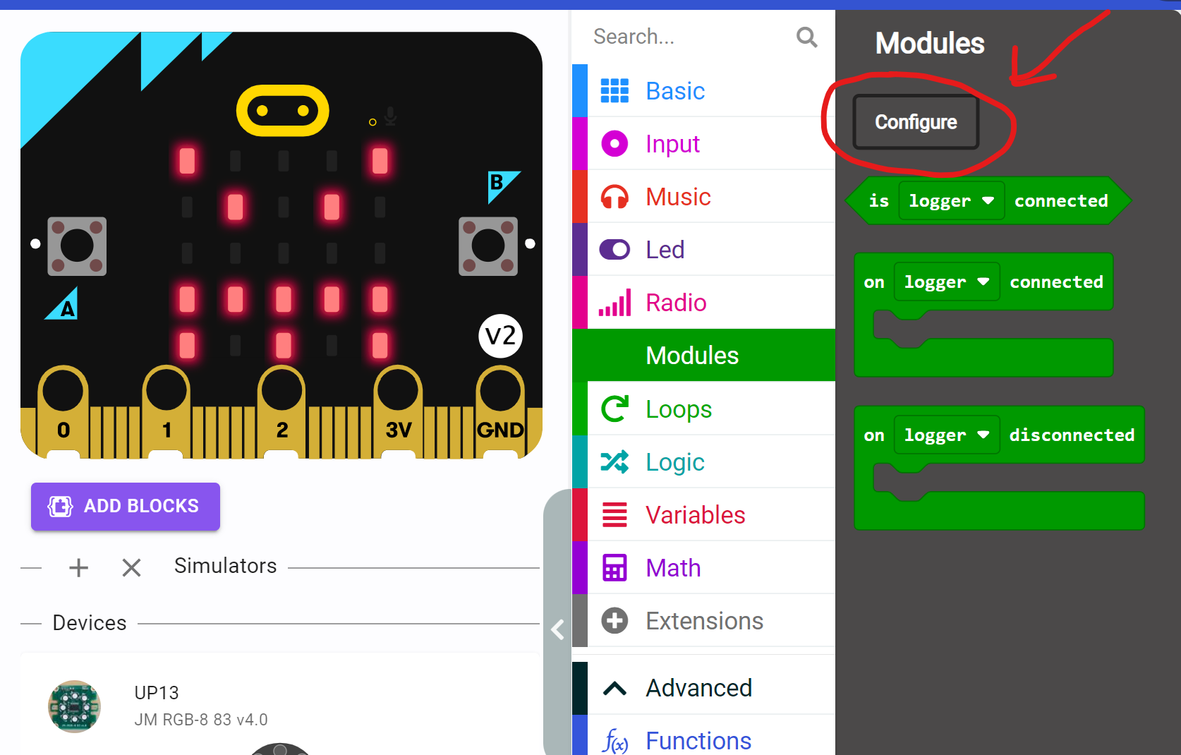Configuration For Services Inside Makecode Module Unclear · Issue 1018