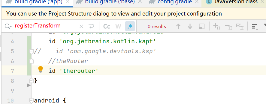API 'android.registerTransform' is removed at gradle 8.x · Issue #121 ...