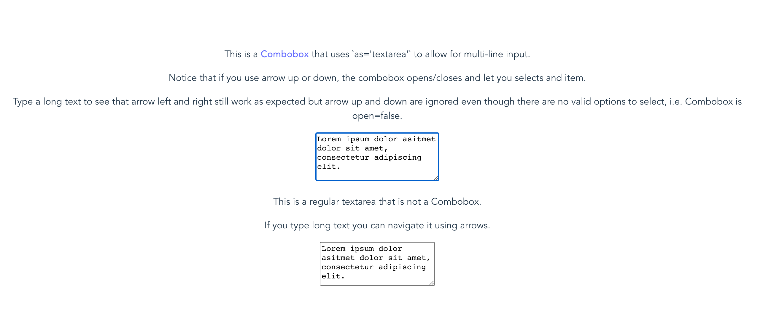 [Combobox] Arrow up/down is prevented default and stopped propagation · Issue #1718 ...