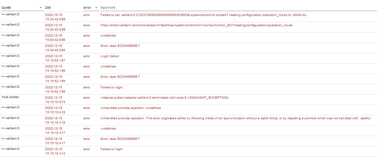 Login Failed despite v0.0.18 · Issue #26 · TA2k/ioBroker.vaillant · GitHub