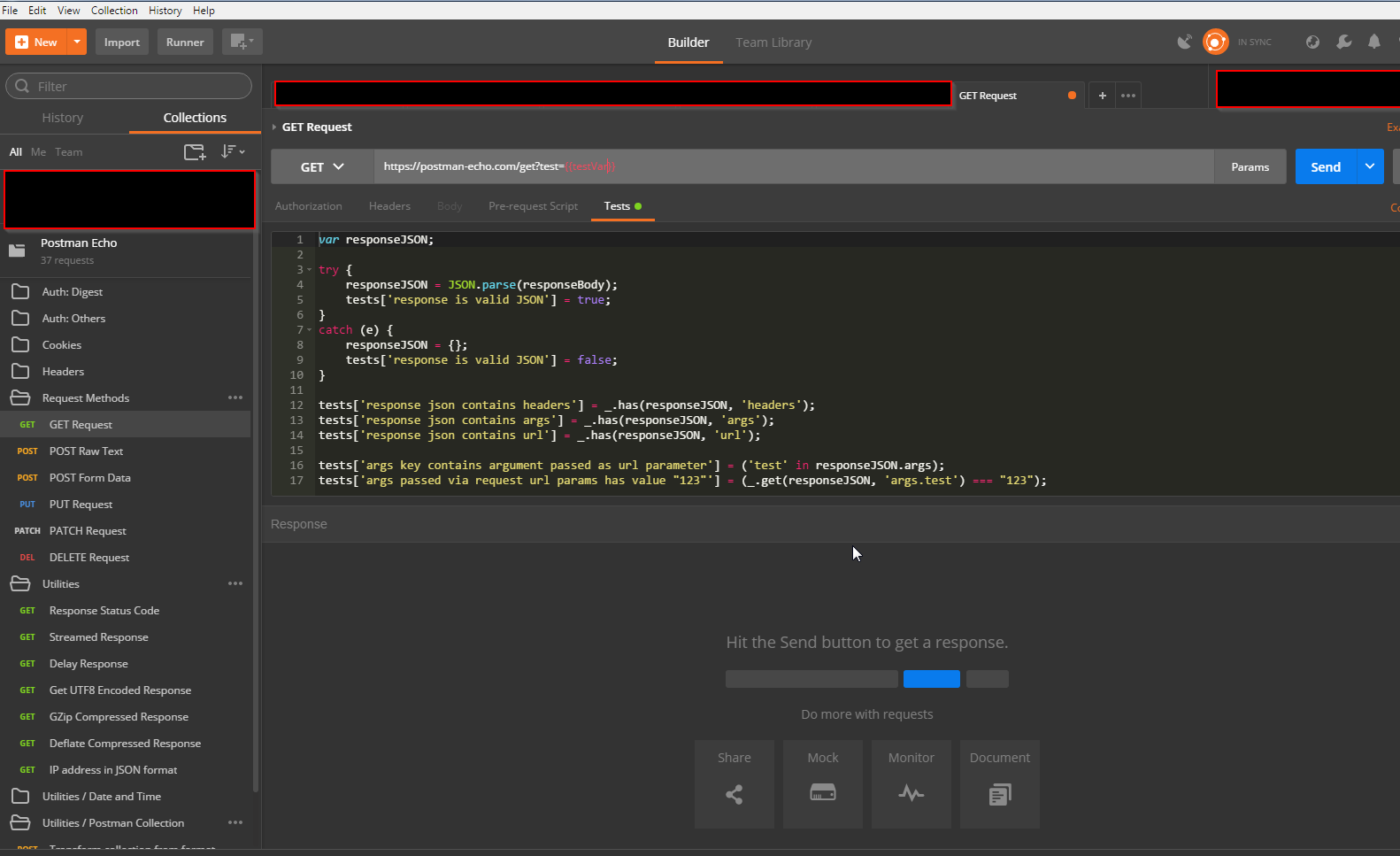 Collection variables are not present in auto complete dropdown or ...