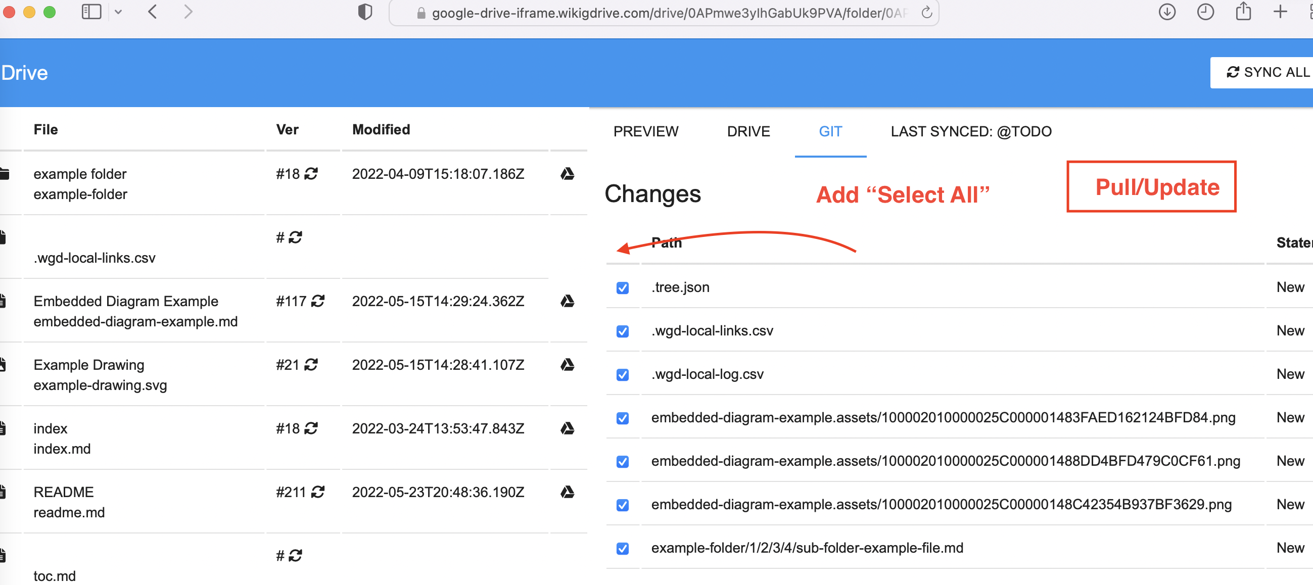 Git pull and select all options · Issue #271 · mieweb/wikiGDrive · GitHub