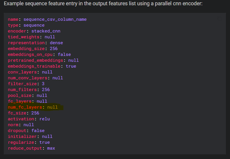 Documentation changes for num_fc_layers · Issue #369 · ludwig-ai/ludwig · GitHub