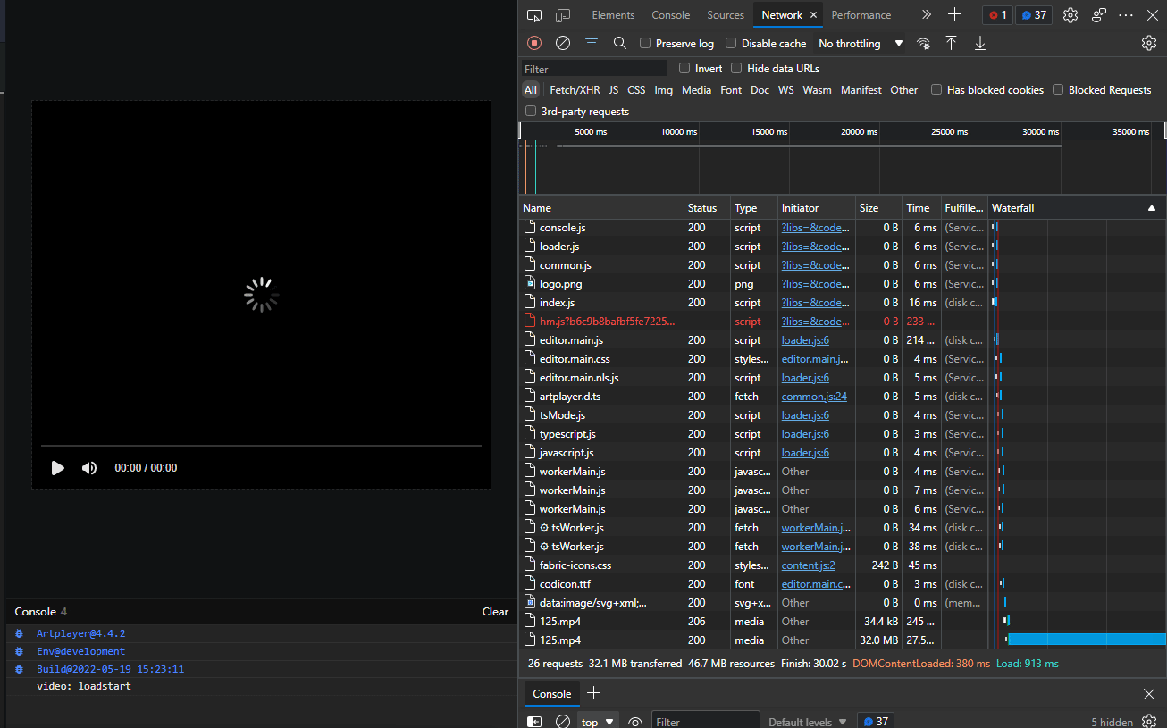 Instead of the controls appearing, the entire video is downloaded · Issue #300 · zhw2590582 ...