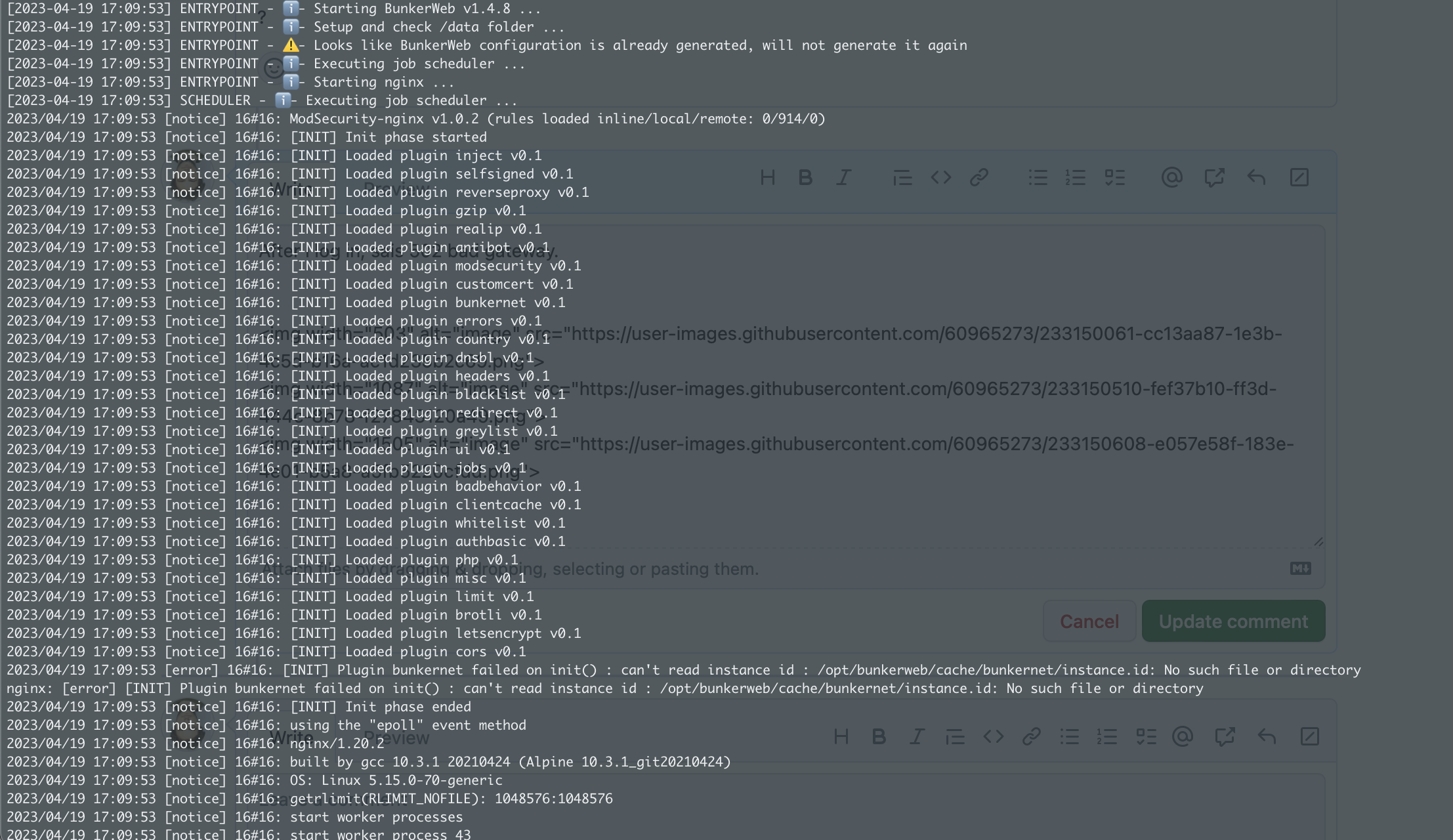 [BUG] UI socket error processing request after the login · Issue #425 · bunkerity/bunkerweb · GitHub