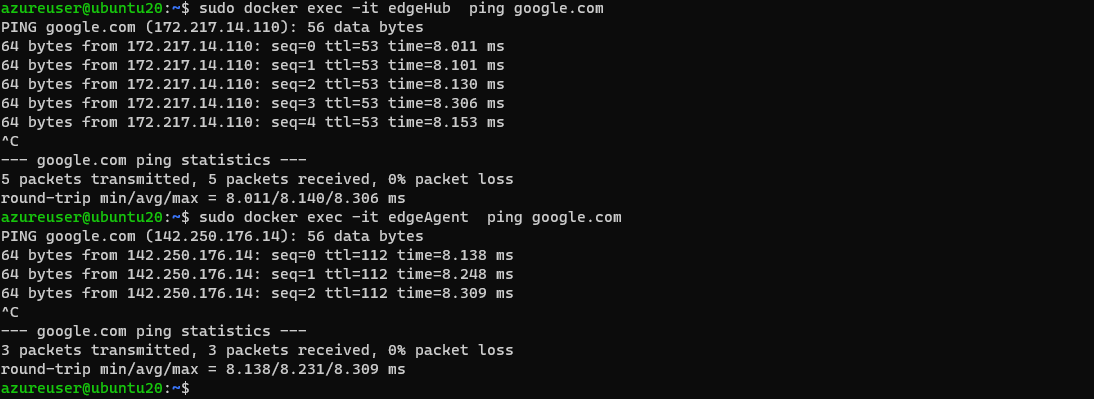 edgeHub and modules are not able to connect with AMQP or MQTT using modem connection · Issue ...