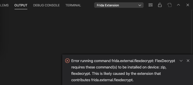 FlexDecrypt requires these command(s) to be installed on device: zip, flexdecrypt. · Issue #8 ...