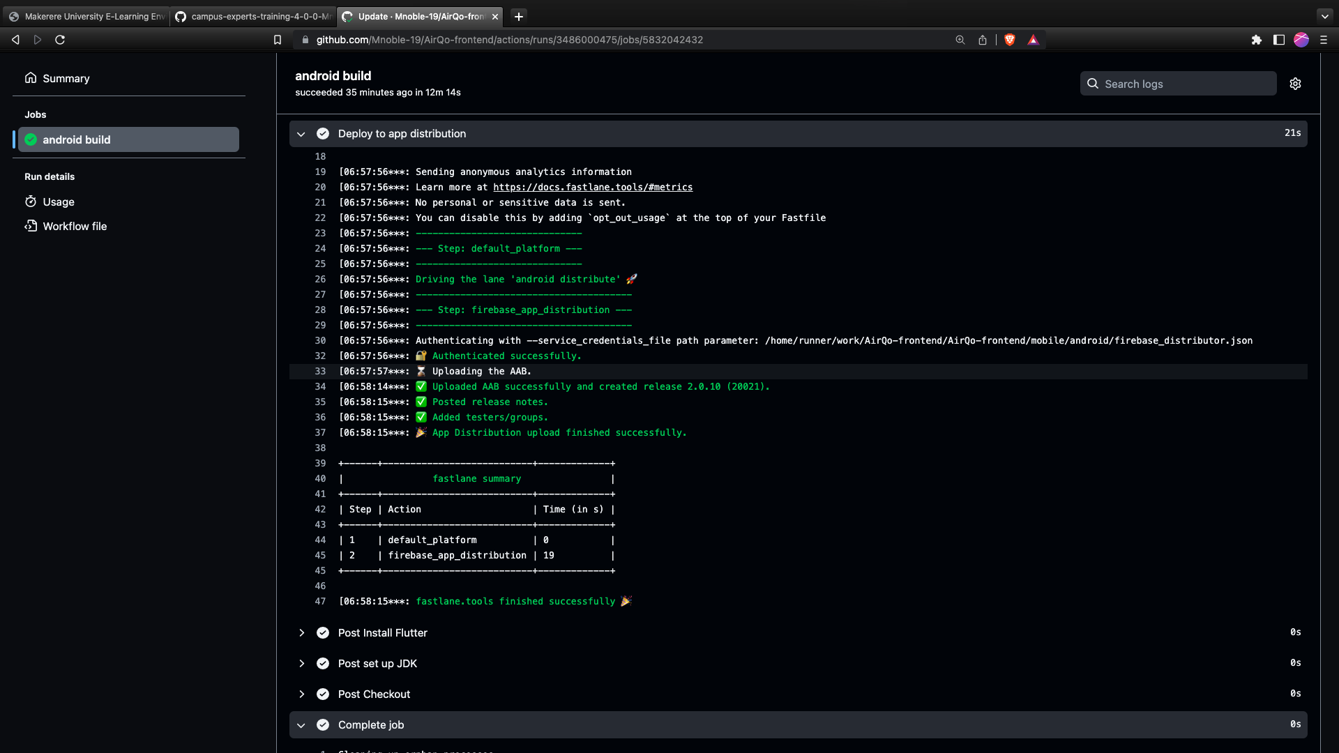 mobile-CI-CD by Mnoble-19 · Pull Request #918 · airqo-platform/AirQo-frontend · GitHub