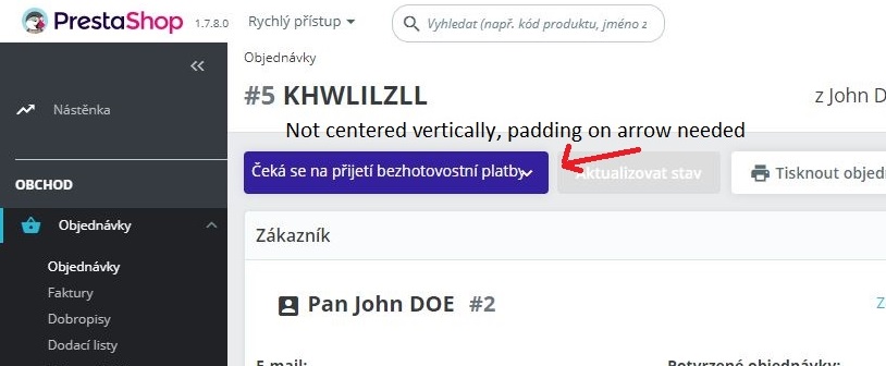 Change order status dropdown has bad styling · Issue #23114 · PrestaShop/PrestaShop · GitHub
