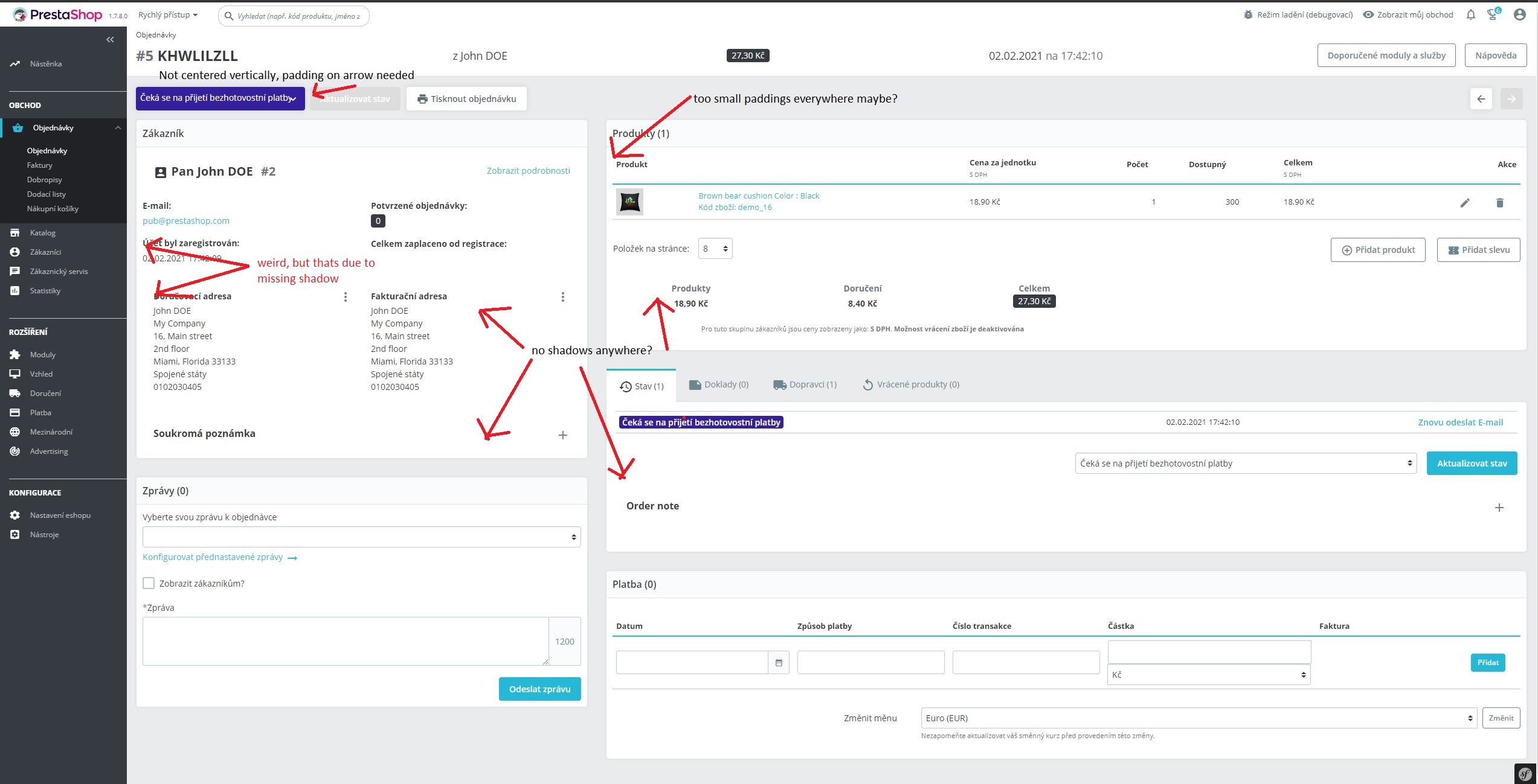 Missing backgrounds on migrated order page · Issue #23115 · PrestaShop/PrestaShop · GitHub