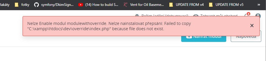 The override directory is deleted when overrides are uninstalled · Issue #29436 · PrestaShop ...