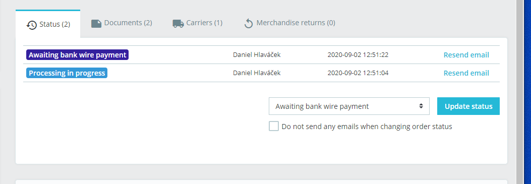 Option to disable sending email when changing order status · Issue #20991 · PrestaShop ...