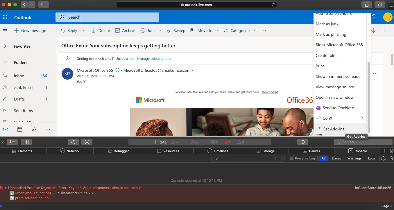 Get-Addins not working on OWA for MAC (Safari) · Issue #588 · OfficeDev ...