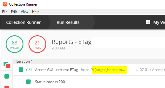 Runner not resolving variable names in Run Results display · Issue ...