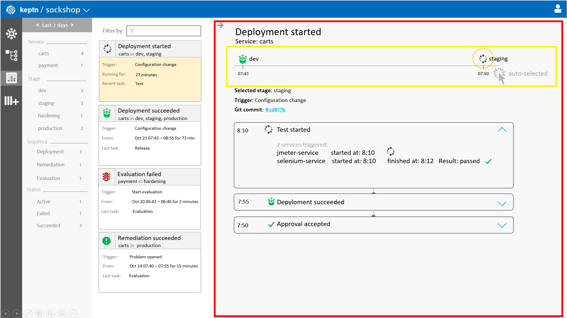 Create stage-timeline component · Issue #2907 · keptn/keptn · GitHub
