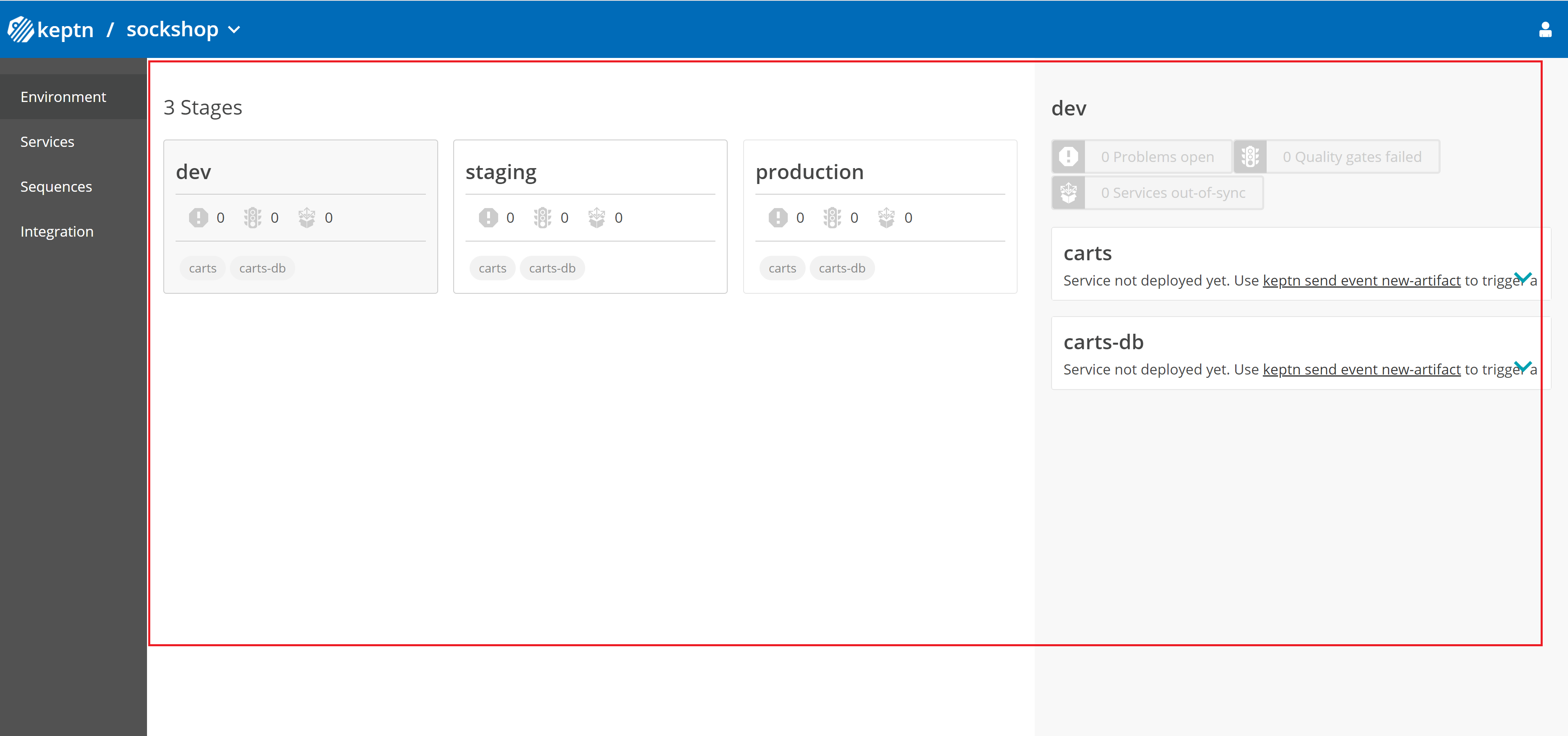 Create view-component for environments tab · Issue #2939 · keptn/keptn · GitHub