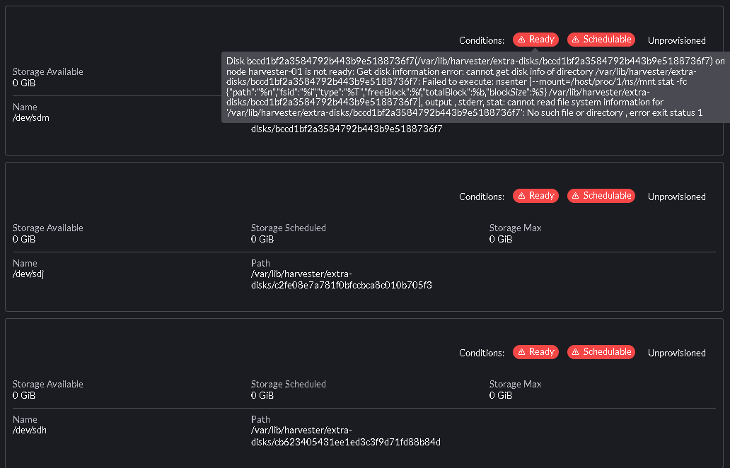 [BUG] DAS - Partitions lost · Issue #3128 · harvester/harvester · GitHub