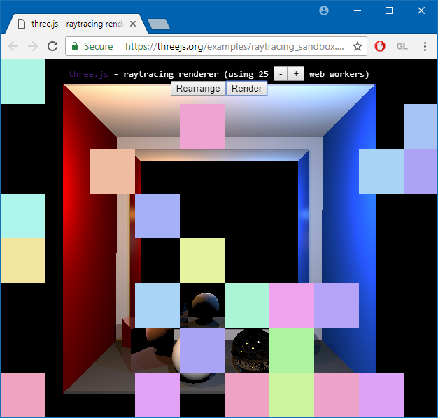 Raytracing Example Doesnt Complete Properly When Using More Than 3 Web Workers · Issue 12813 