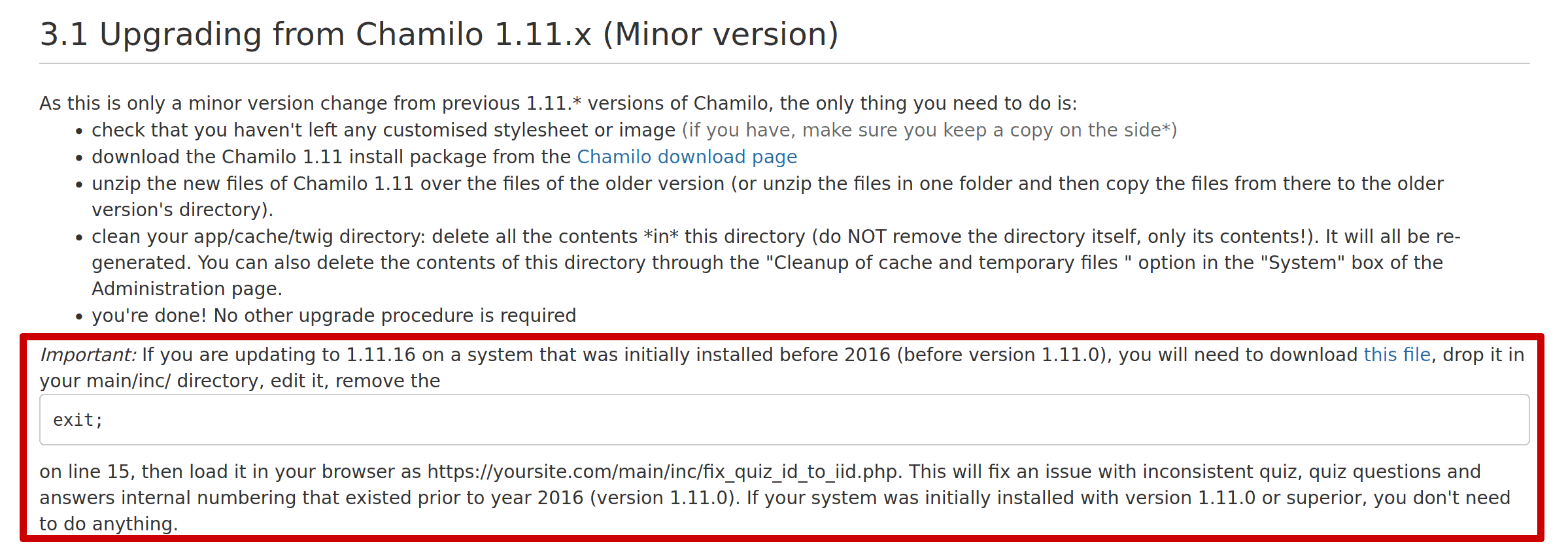 Missing Test Questions After Upgrade To 1 11 16 · Issue 4152 · Chamilo Chamilo Lms · Github