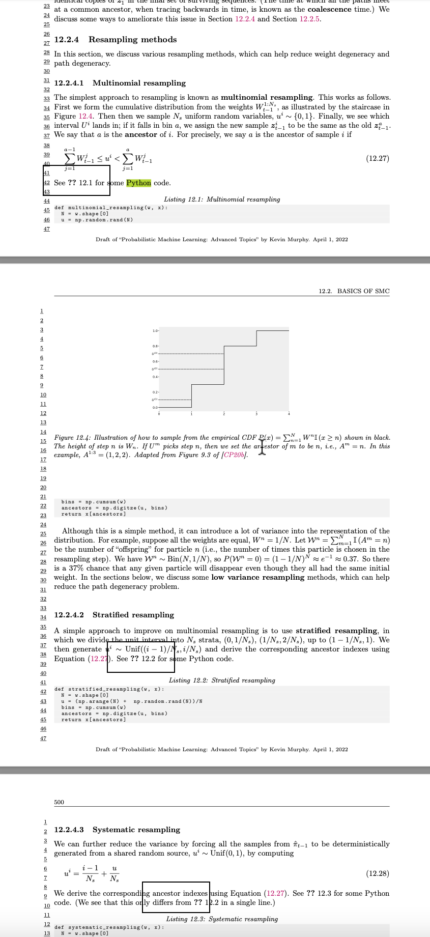 Book 2 (version 2022-04-01), Section 12.2.4, Page 498-500: Missing Listing reference · Issue ...