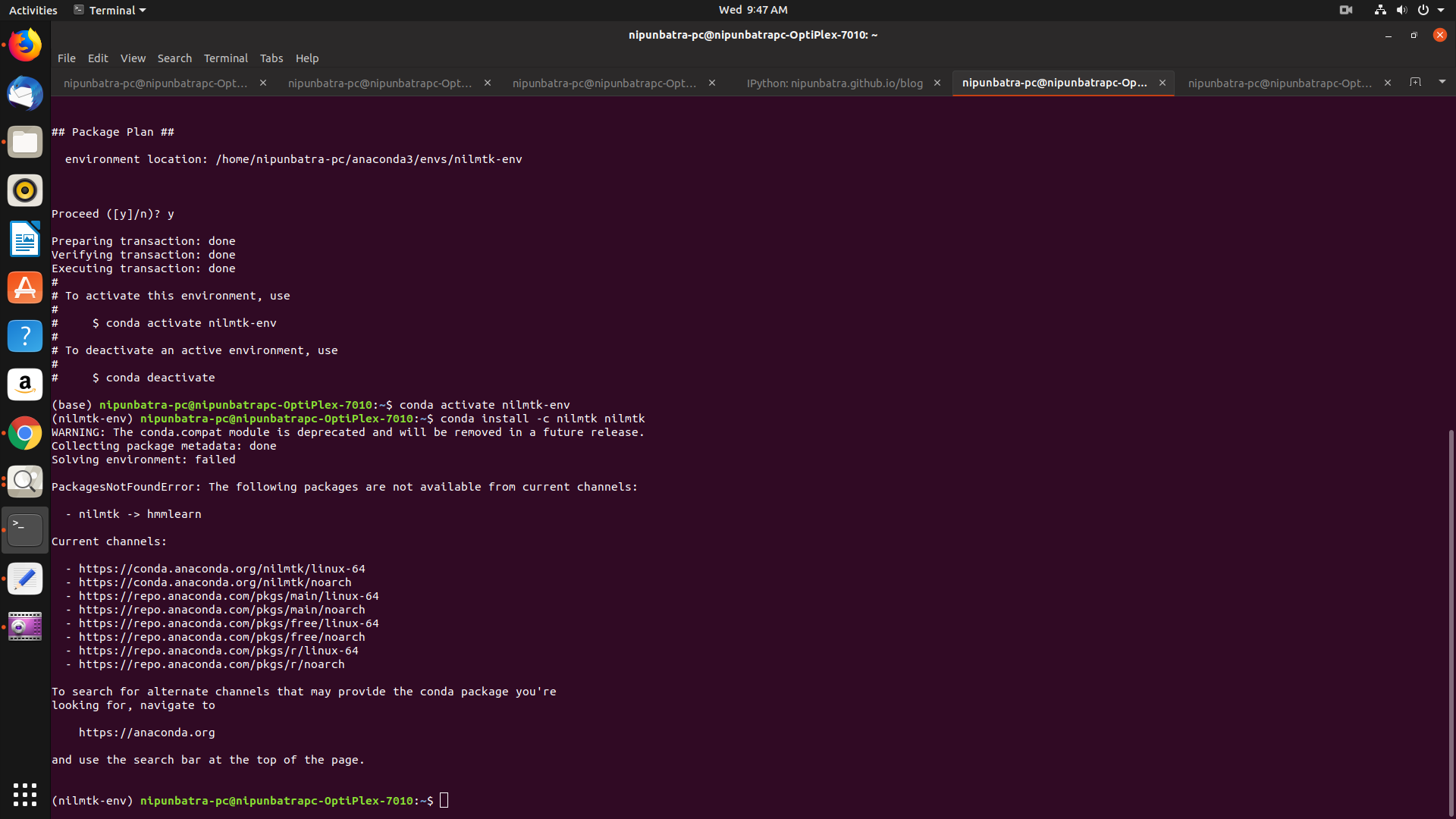 Issue in New Installation Procedure · Issue #747 · nilmtk/nilmtk · GitHub