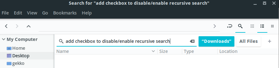 Search without recursive · Issue #1820 · linuxmint/nemo · GitHub