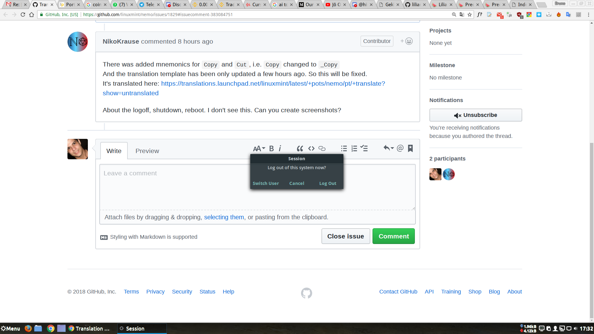 Translation problem · Issue #1829 · linuxmint/nemo · GitHub
