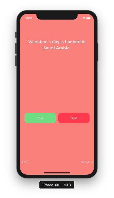 GitHub - LauDeckedDevs/Quizzler: Quizzler app for iOS built in the Angela Yu bootcamp: https ...