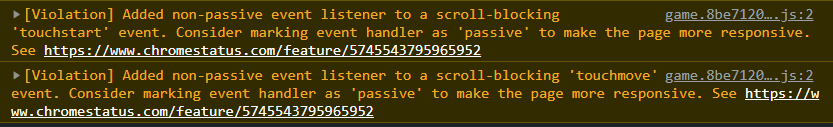 Bug: Mobile device warning due to addEvents() method (code solution inside) · Issue #9365 ...