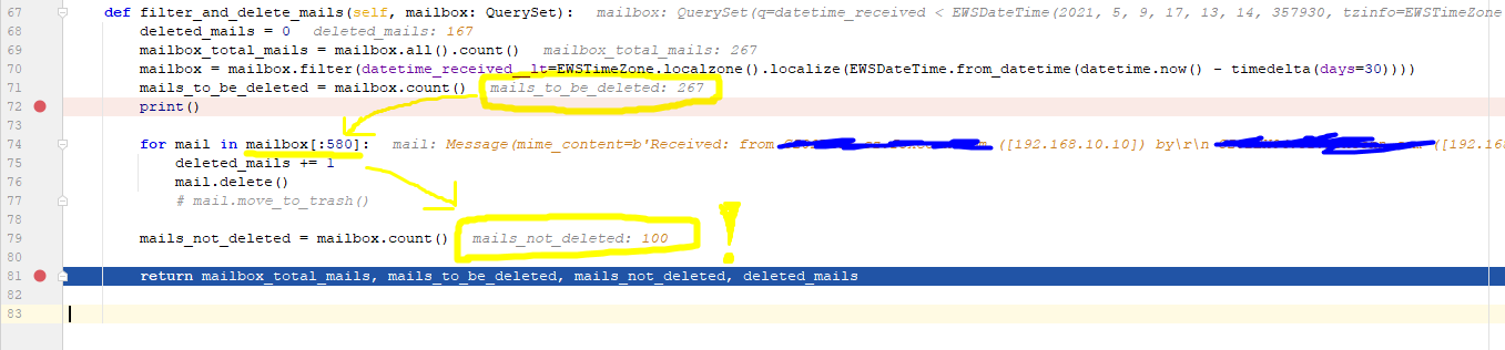 Not all mails are deleted · Issue #931 · ecederstrand/exchangelib · GitHub