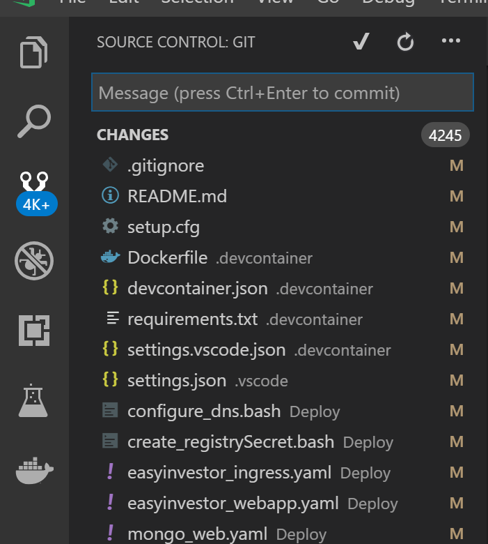 Opening folder cloned in Windows in a container (or WSL) shows all ...