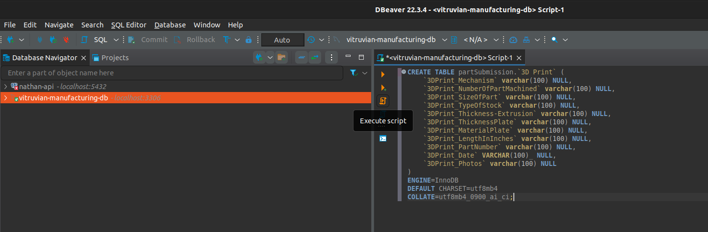 Create Python functions to insert data into all of our tables · Issue #45 · 4201VitruvianBots ...