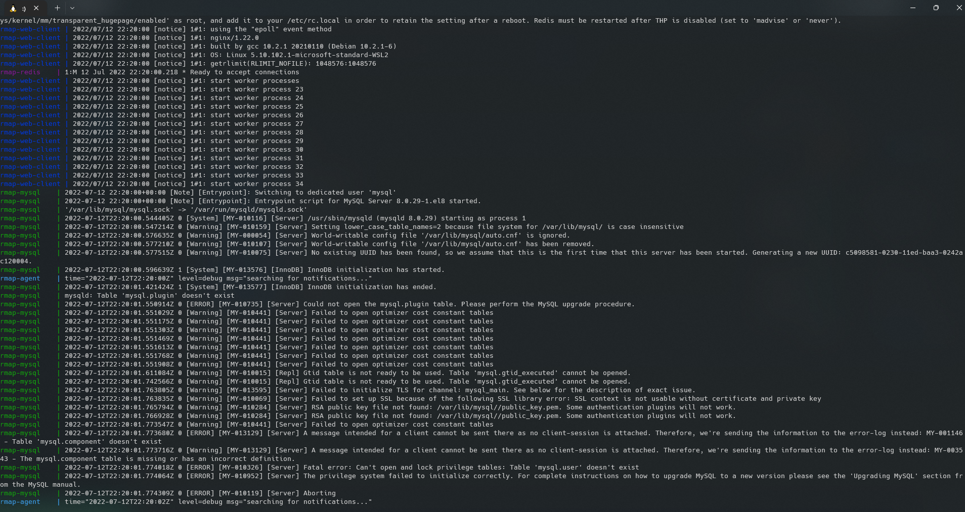 API REST DB NOT WORK · Issue #111 · reconmap/reconmap · GitHub