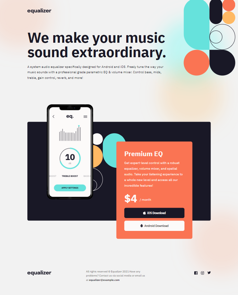 GitHub - NinoNonikashvili/OtoBC-fall2022-hw7-equalizer-landing-page