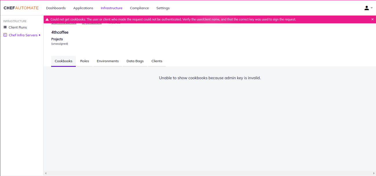 Change error message on org details tab when user enter wrong FQDN. · Issue #4998 · chef ...