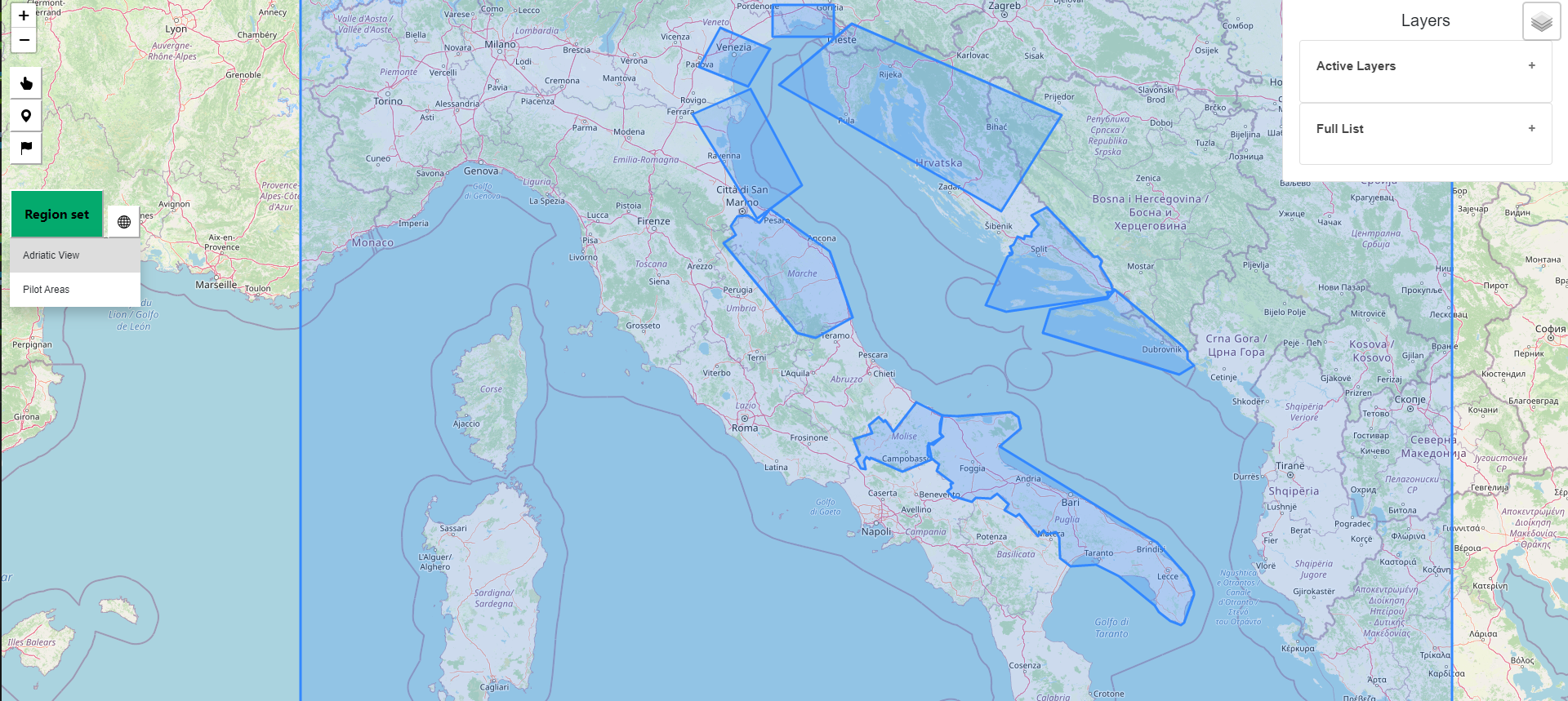 Georeferenced polygons in the geoportal · Issue #9 · ARPA-SIMC/adriaclim-geoportal · GitHub